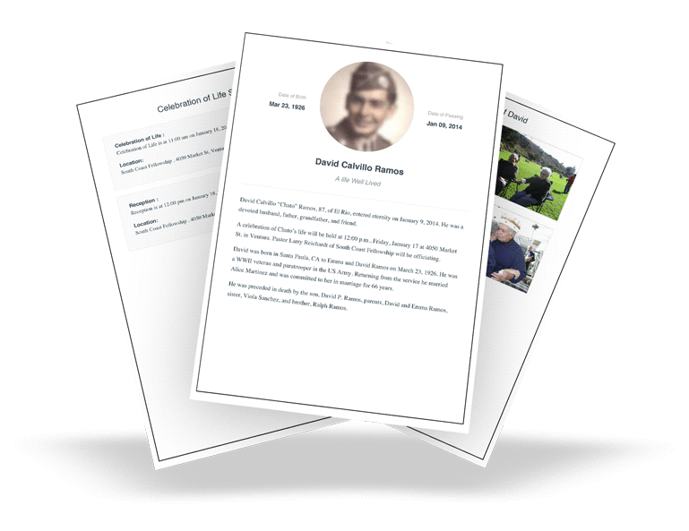 Create an Obituary | Obituary templates and generator available
