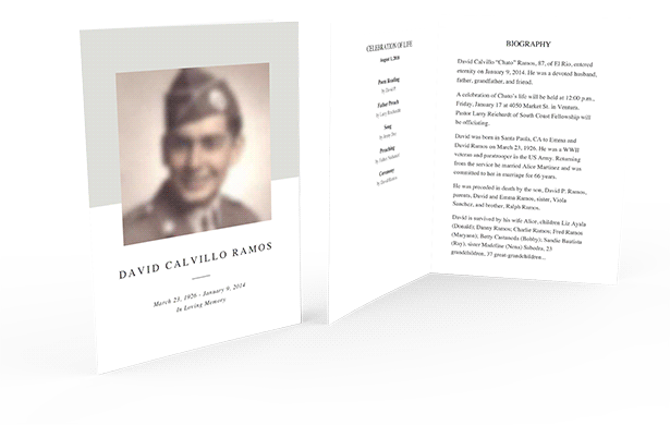 Make A Funeral Program Unlimited Printing OBITUARe
